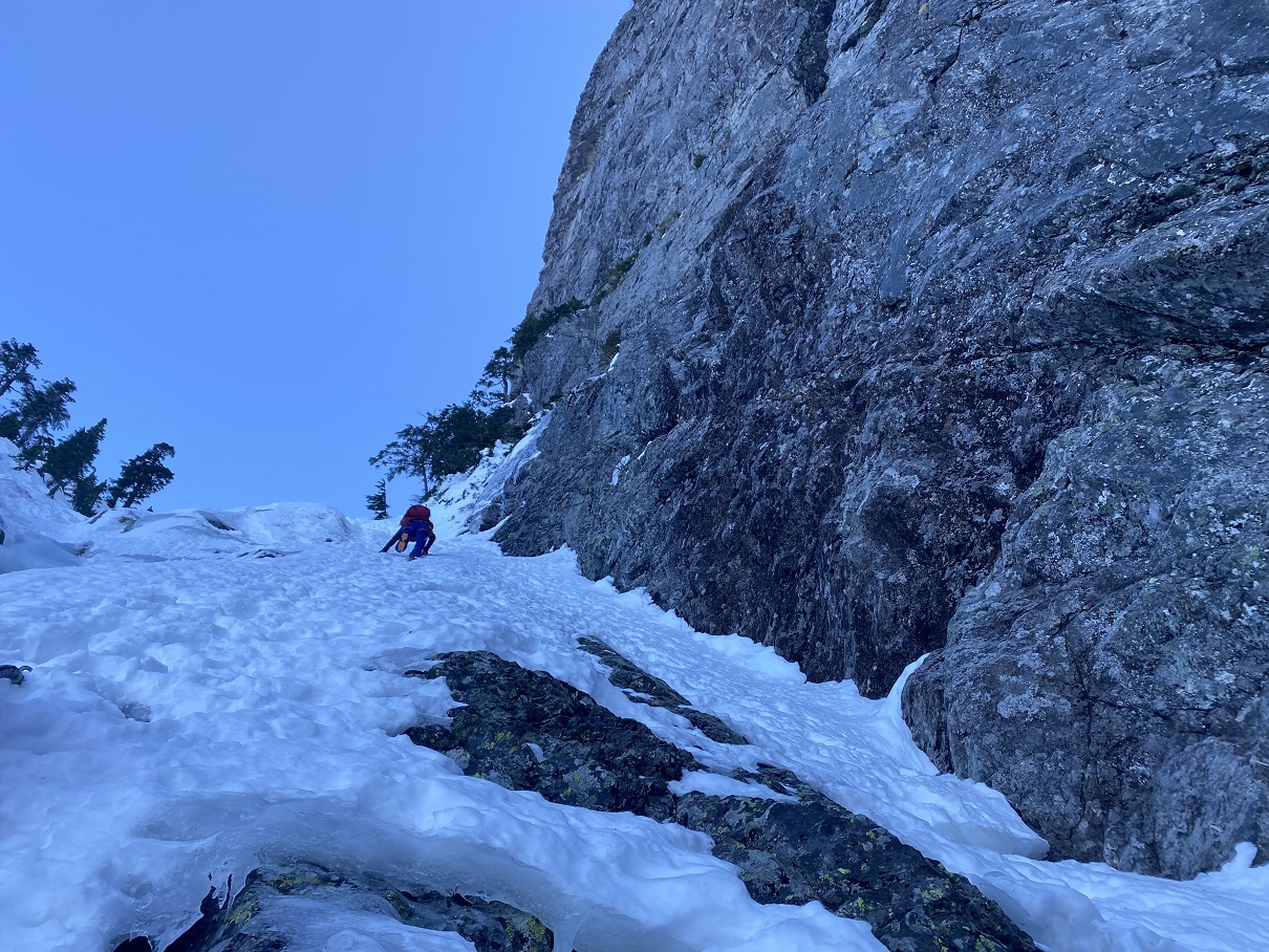 Mount Harvey North Ramp Winter Ascent
