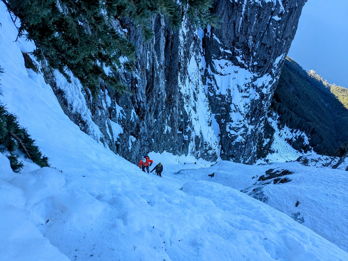 Mount Harvey North Ramp Winter Ascent